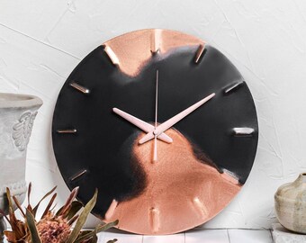 Copper Wall Clock | Etsy