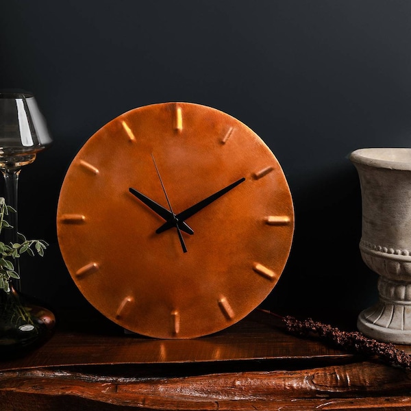 Copper Wall Clock - Etsy