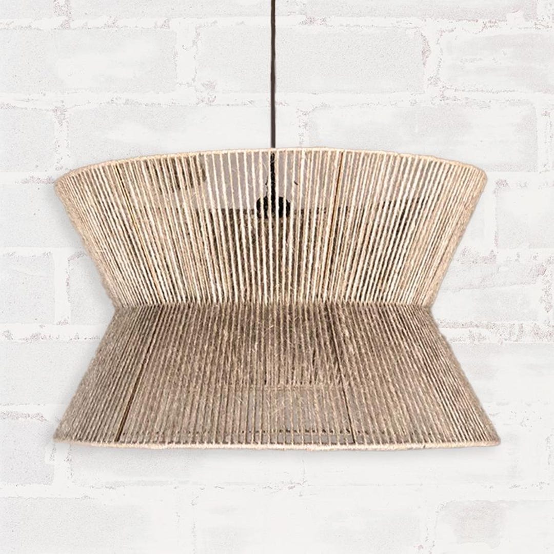 Handmade Jute Hanging Lantern: Boho Chandelier for Cafe or Restaurant ...
