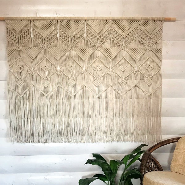 Large Macrame Art - Etsy