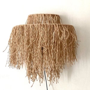 Boho Sconce Light, Boho Lighting, Jute Sconce, Beach Style Light ...