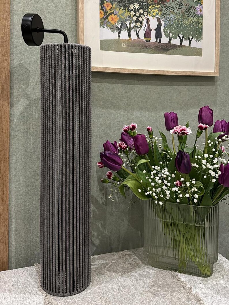 Sconce Lantern Cylinder, Minimalist Style Sconce, Unique Handmade ...