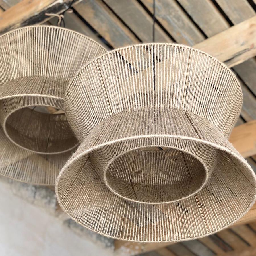 Jute Hanging Lantern, Unique Jute Chandelier, Chandelier for Cafe ...