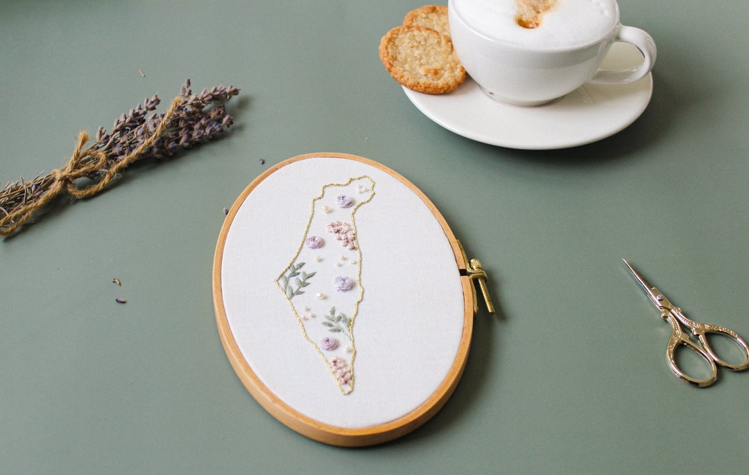 PALESTINE Embroidery Frame, Embroidery Picture, Wall Decoration - Etsy