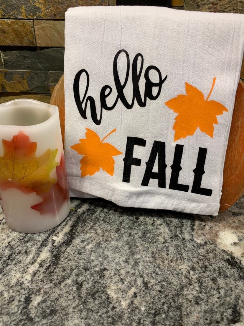 Hello Fall Flour Sack Towel - Etsy.de