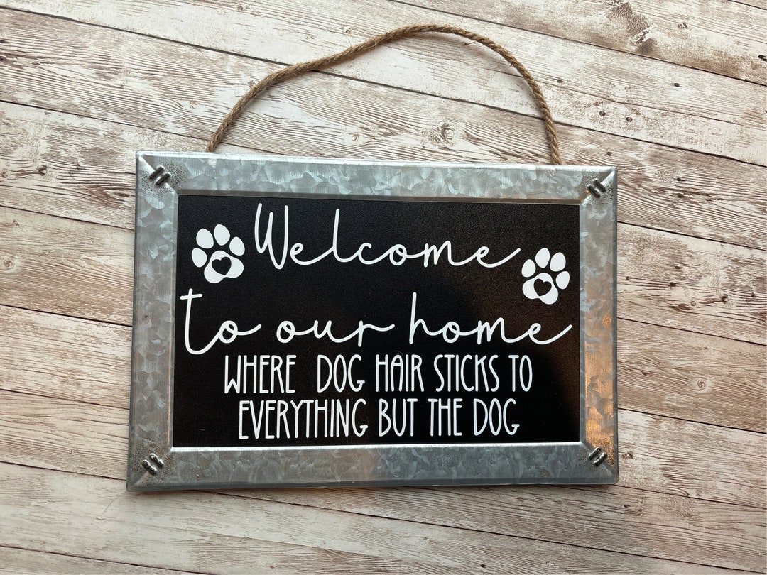 Funny Dog Hair Chalkboard Sign: Farmhouse Dog Mom Decor - Etsy
