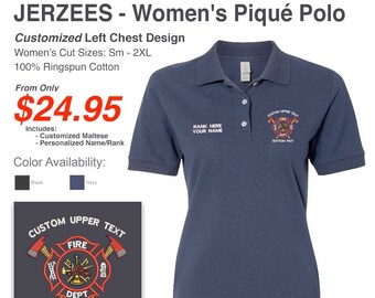 Fire Department Polo Shirt | Etsy