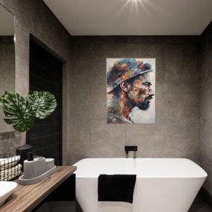 A Man of Color... HD PNG Download Instant Digital Home Decor - Etsy