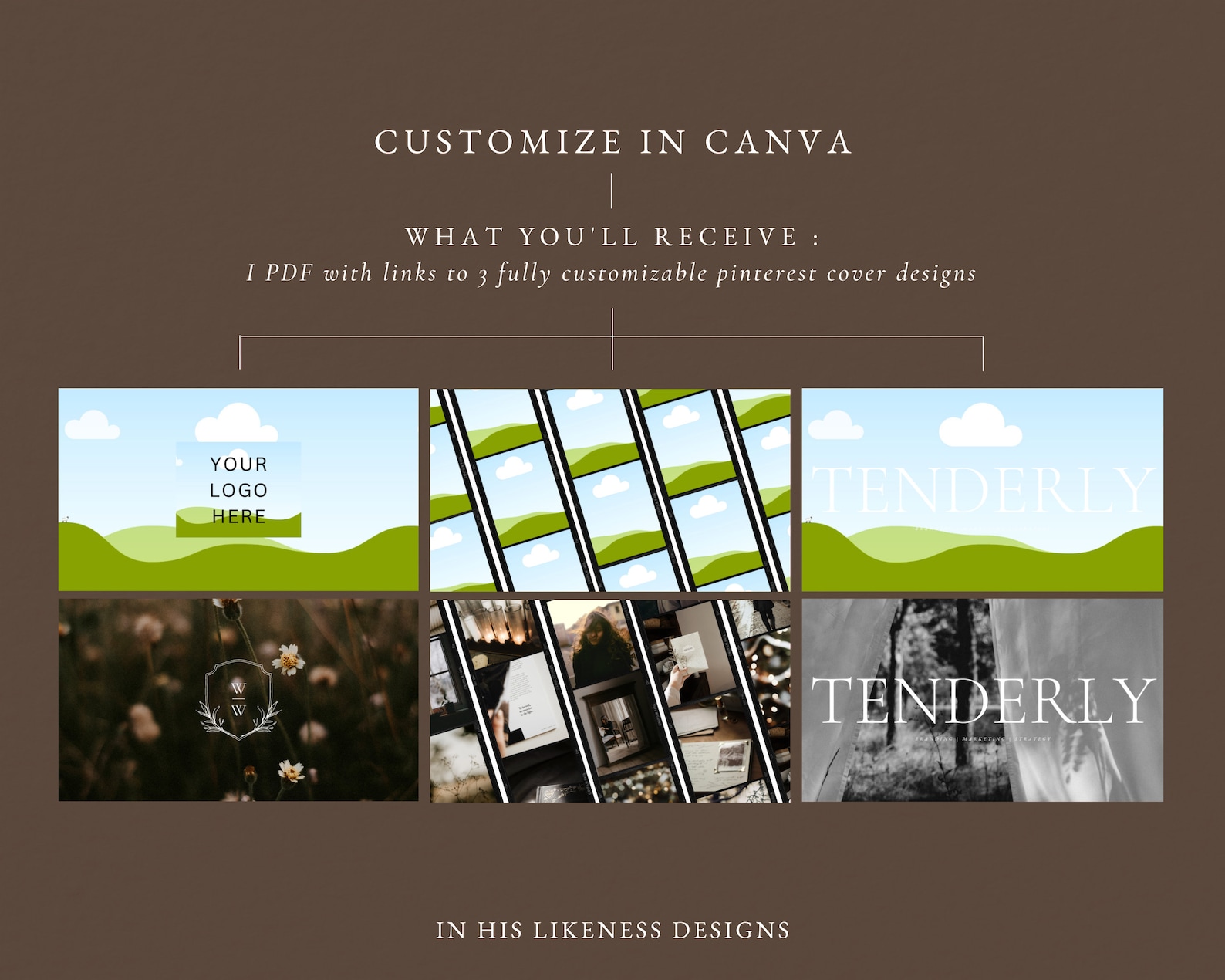 Canva Pinterest Cover Templates Pinterest Template Branding Design ...