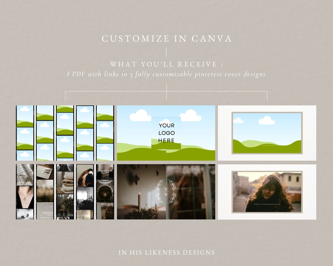 Canva Pinterest Cover Templates Pinterest Template Branding Design ...