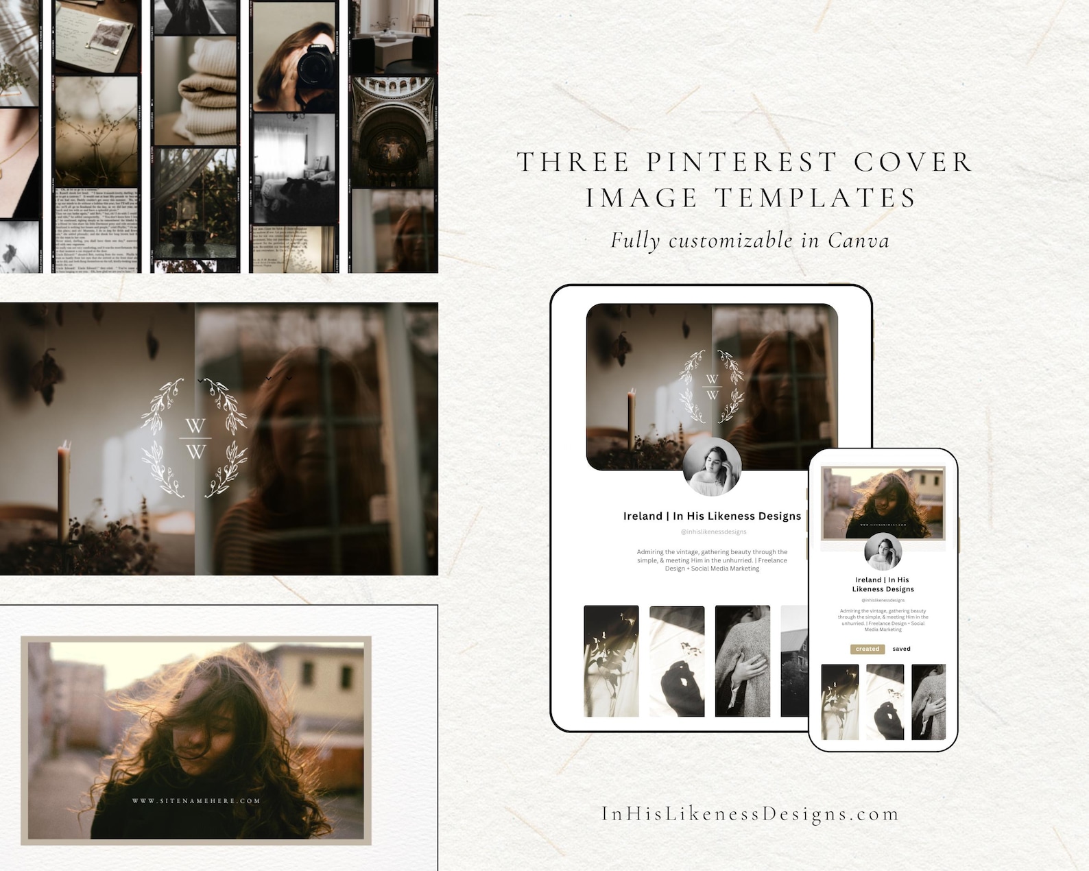 Canva Pinterest Cover Templates | Pinterest Template | Branding ...