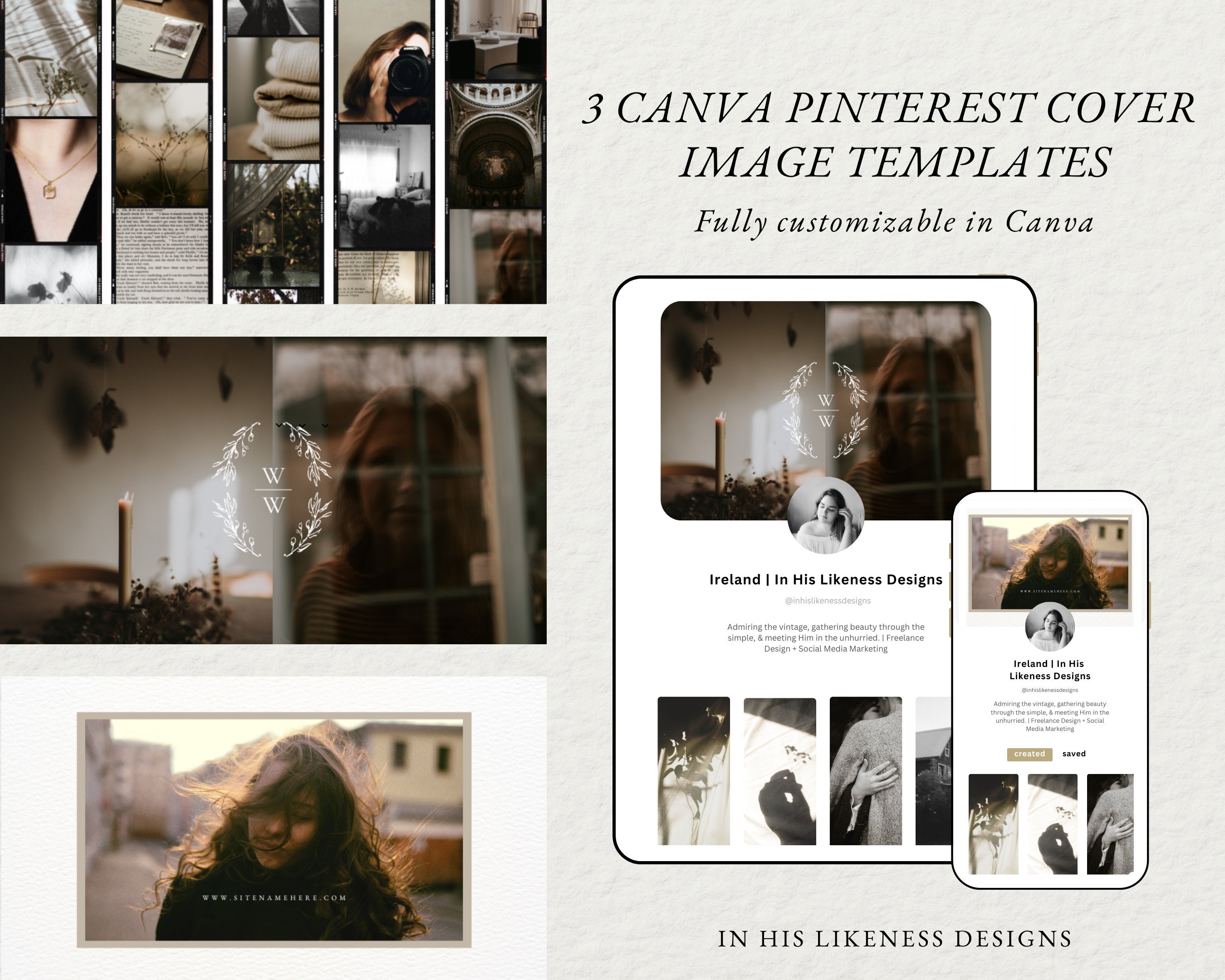 Canva Pinterest Cover Templates Pinterest Template Branding Design ...
