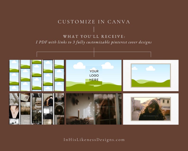 Canva Pinterest Cover Templates | Pinterest Template | Branding ...