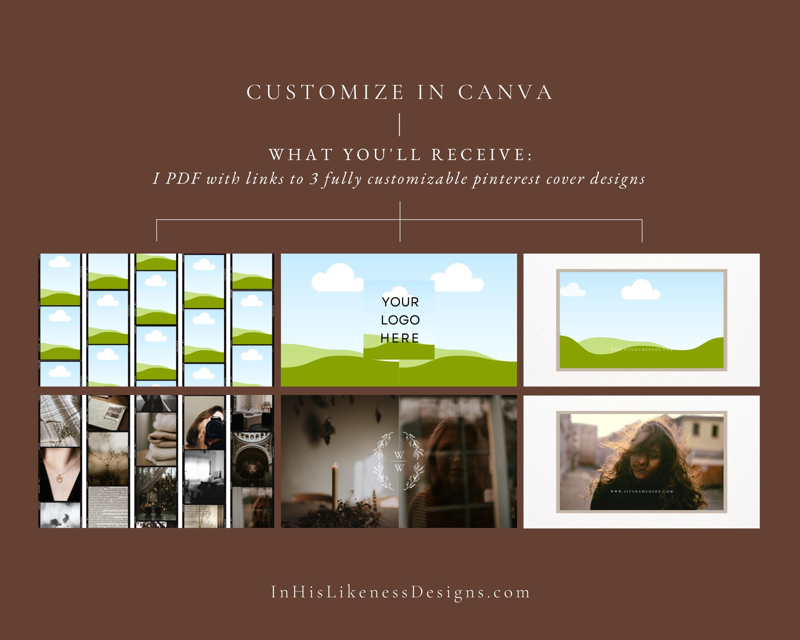 Canva Pinterest Cover Templates | Pinterest Template | Branding ...
