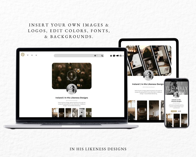 Canva Pinterest Cover Templates Pinterest Template Branding Design ...
