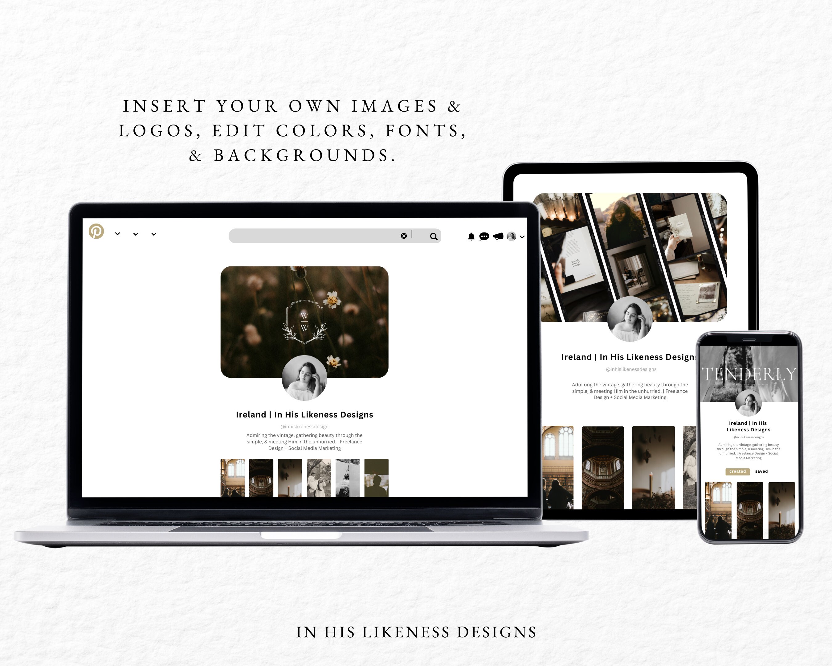 Canva Pinterest Cover Templates Pinterest Template Branding Design ...