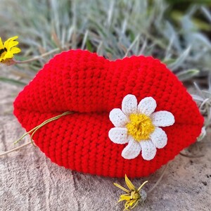 Crochet Pattern, PDF, Deu, Eng, Crochet Lips, Monroe Lips, Red Lips ...
