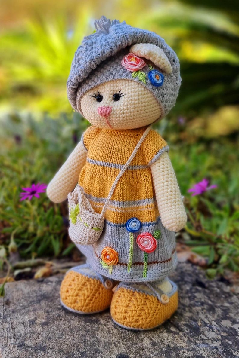 Crochet Pattern, PDF German, Tilda Cat, Pattern WITHOUT Clothes ...