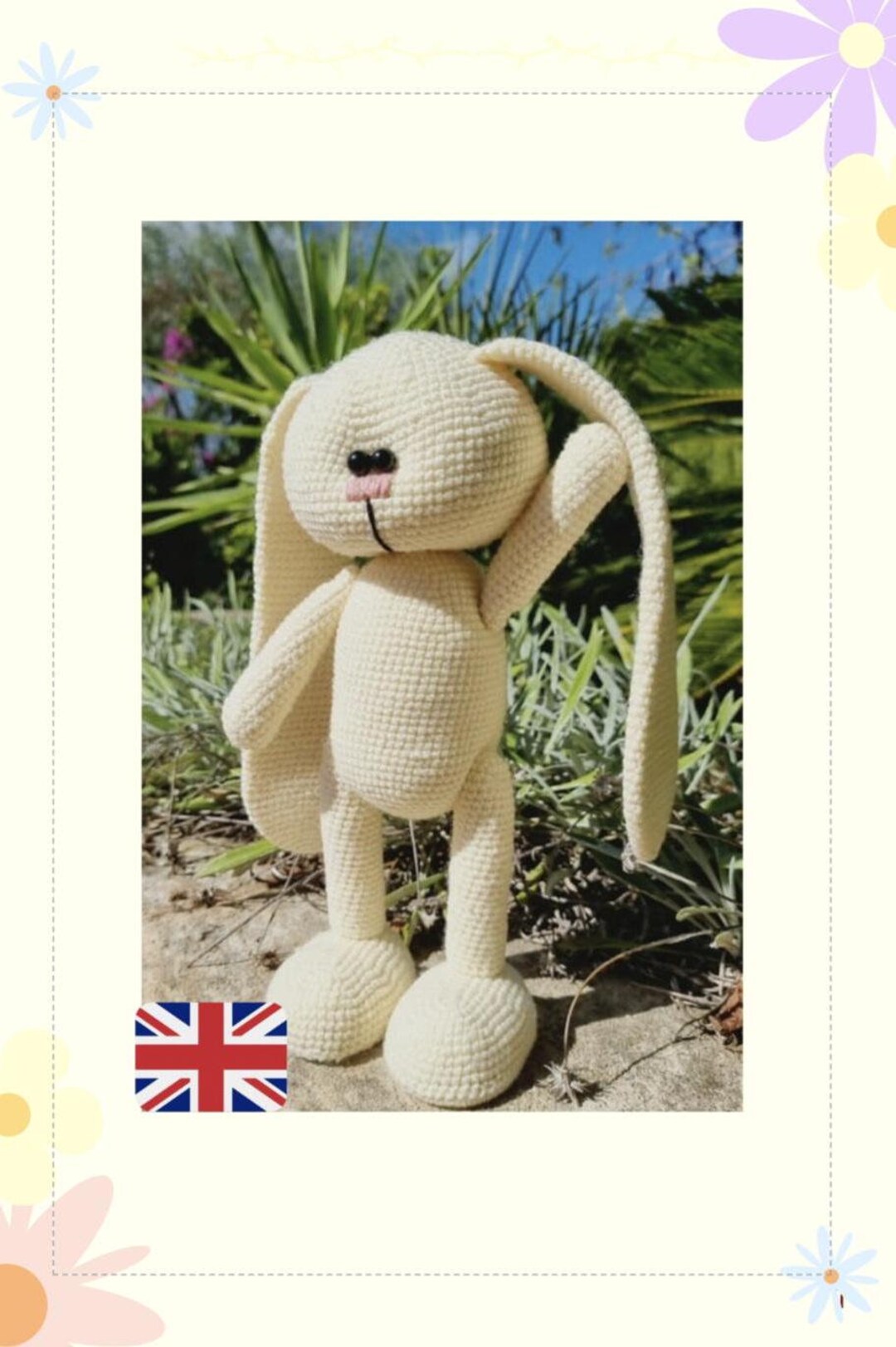 Crochet Pattern, PDF ENGLISH, Tilda Bunny, Pattern WITHOUT Clothes ...