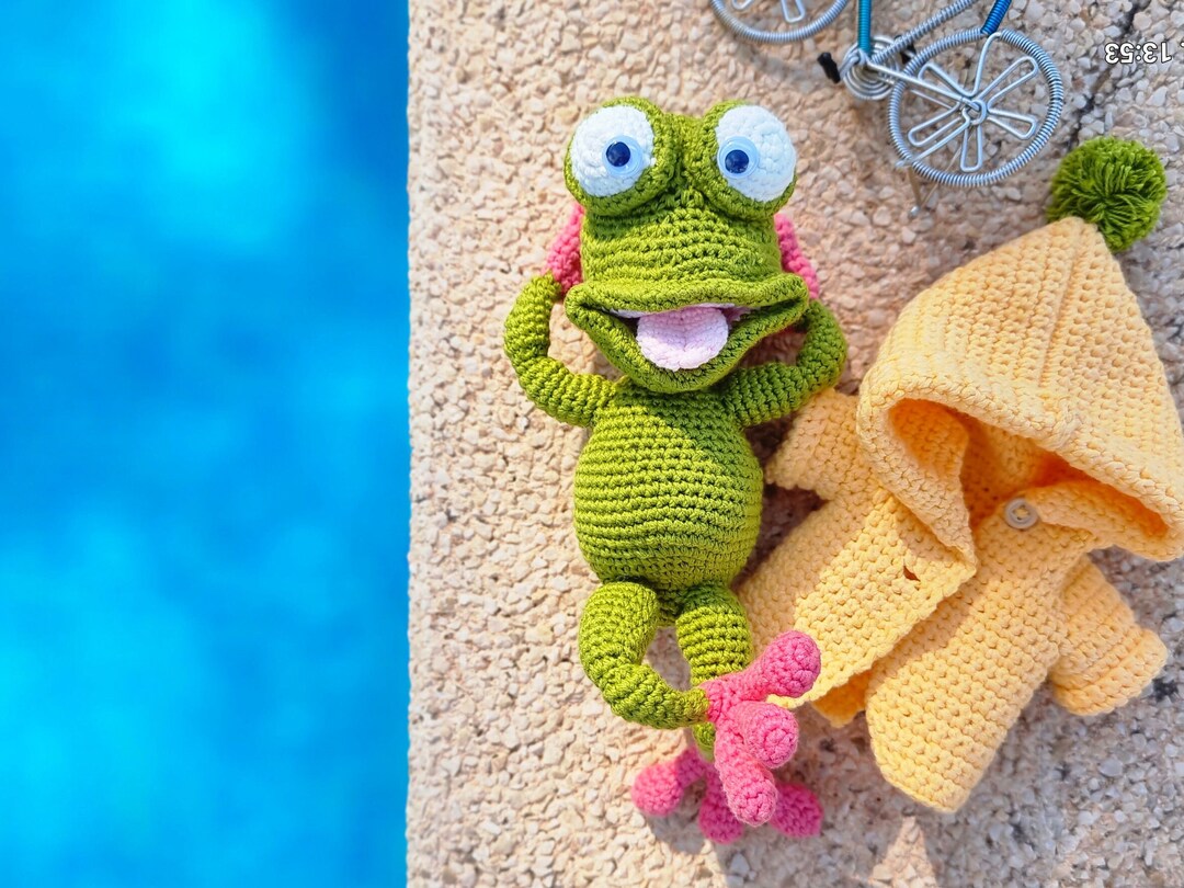 Instructions Eng Eng, Crochet Frog Jacket, Instructions Amigurumi, A ...