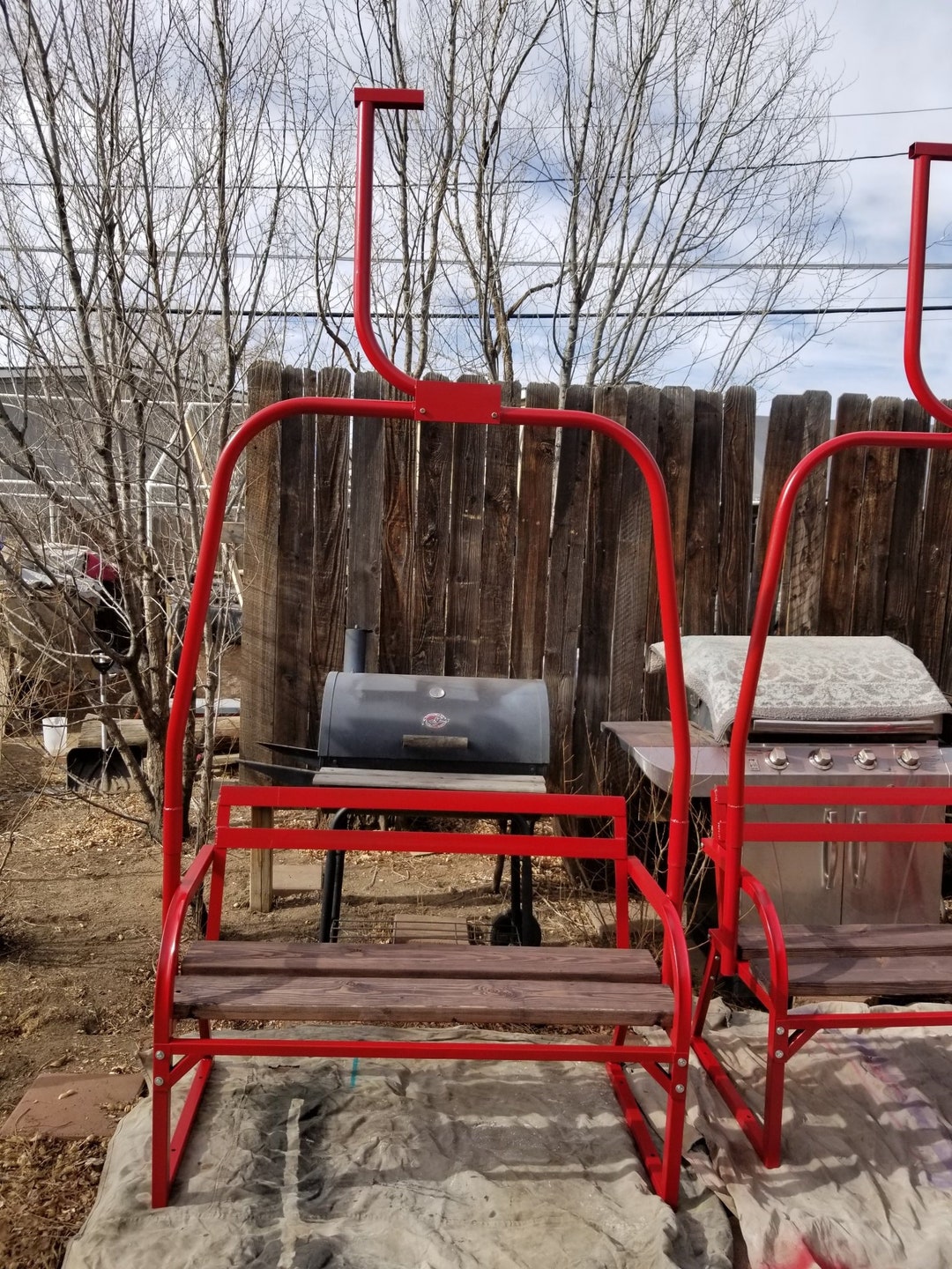 3 Seat Replica Ski Lift Bench - Etsy