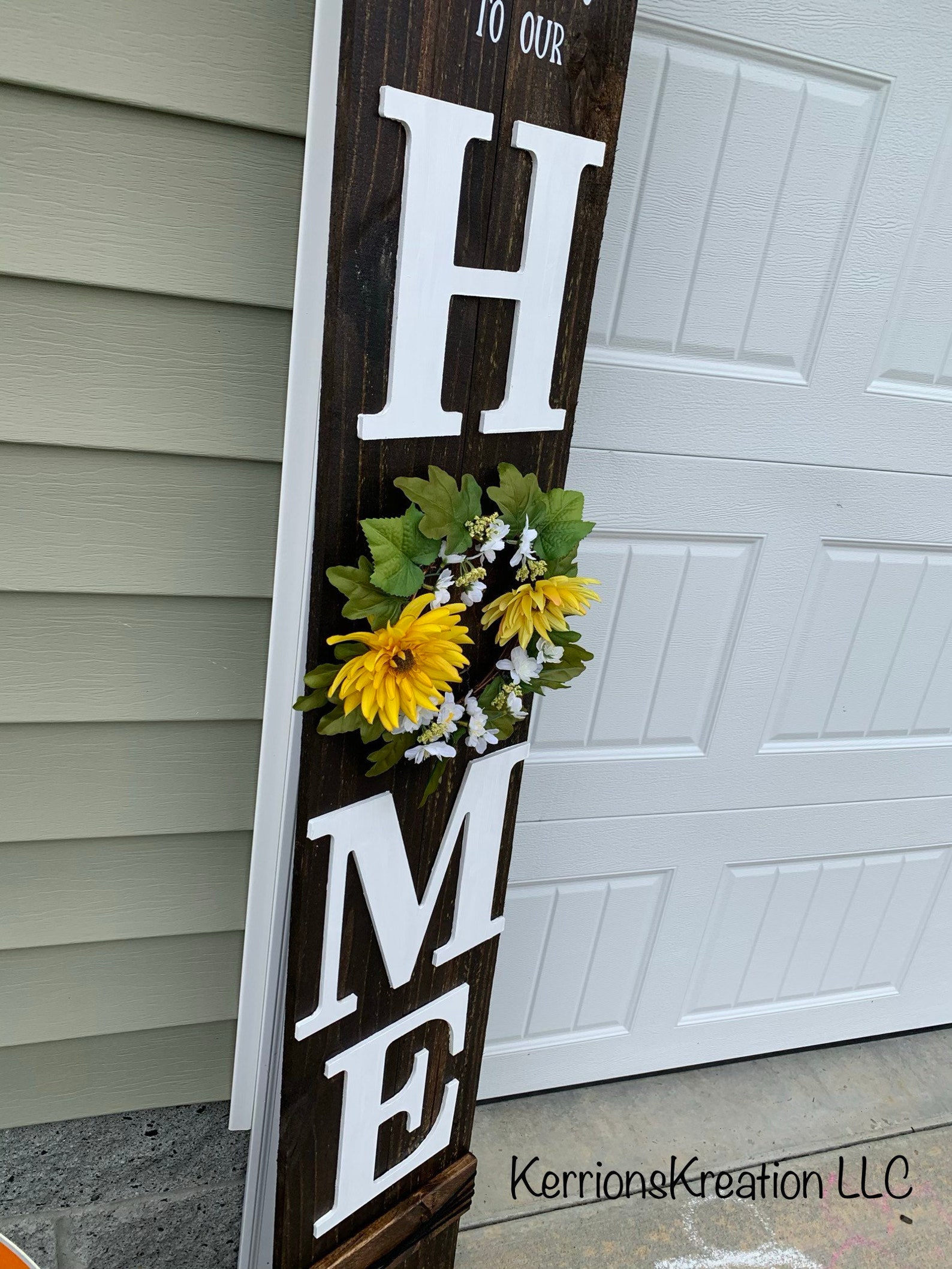 Personalized Home Sign Vertical Home Sign Welcome to Our - Etsy