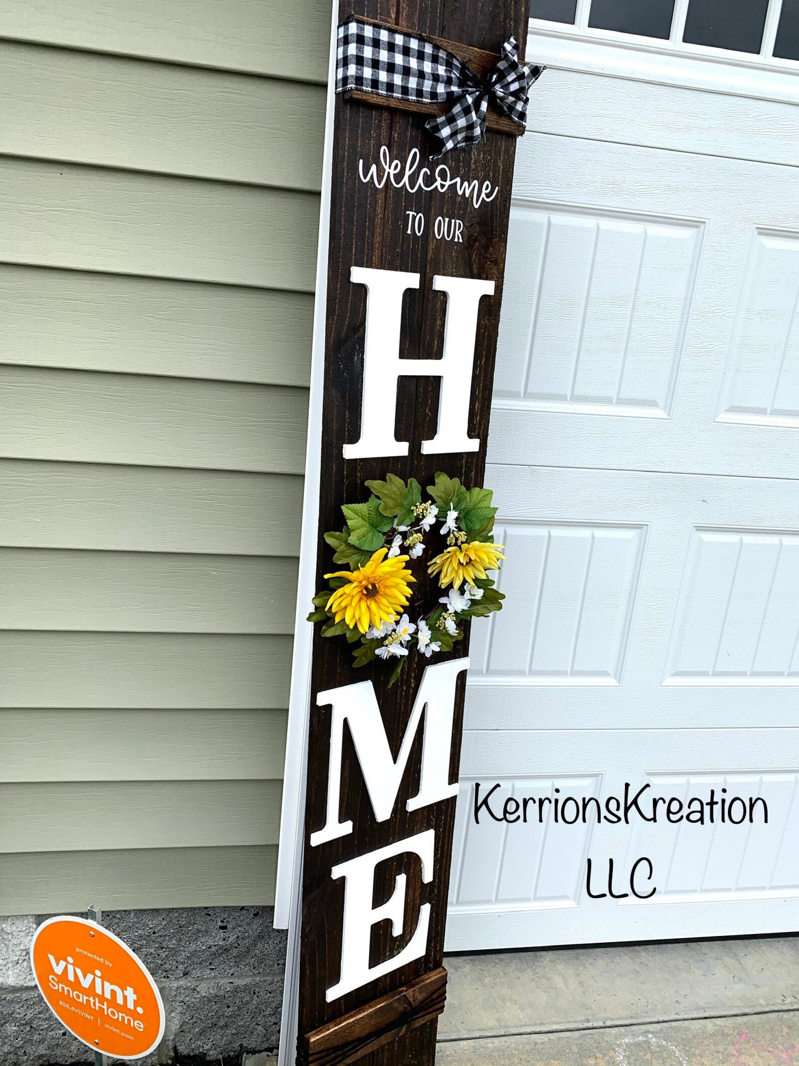 Personalized Home Sign Vertical Home Sign Welcome to Our - Etsy