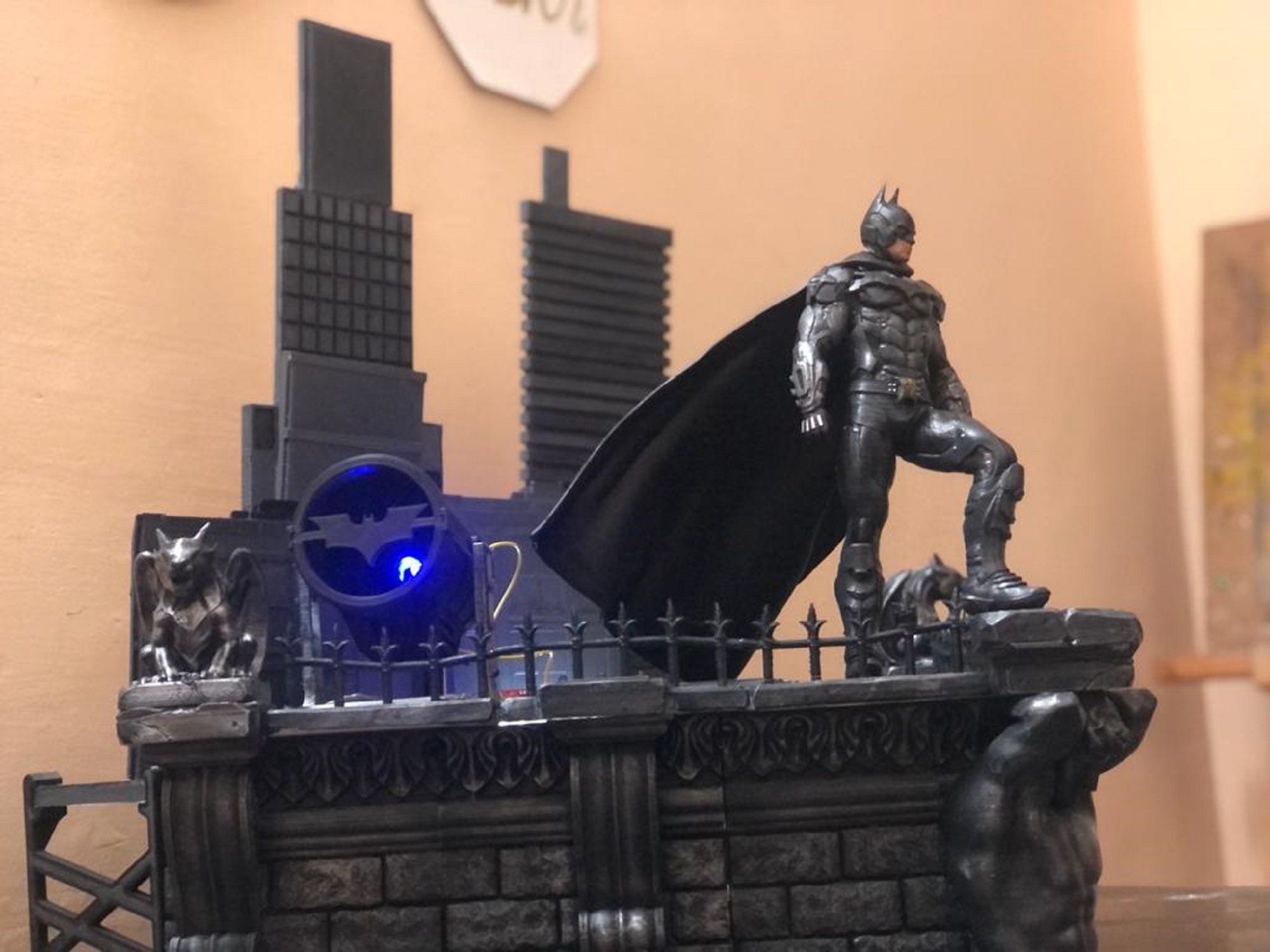 Batman Diorama With Gowtham City Background - Etsy