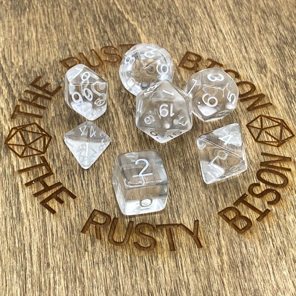 Clear Dice - Etsy