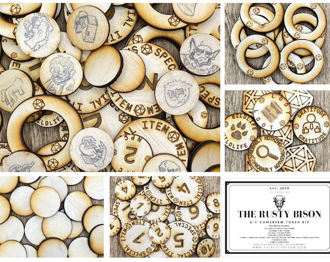 D&D Homebrew DIY Token Set / Dungeon Master Tokens / Custom DND Tokens ...