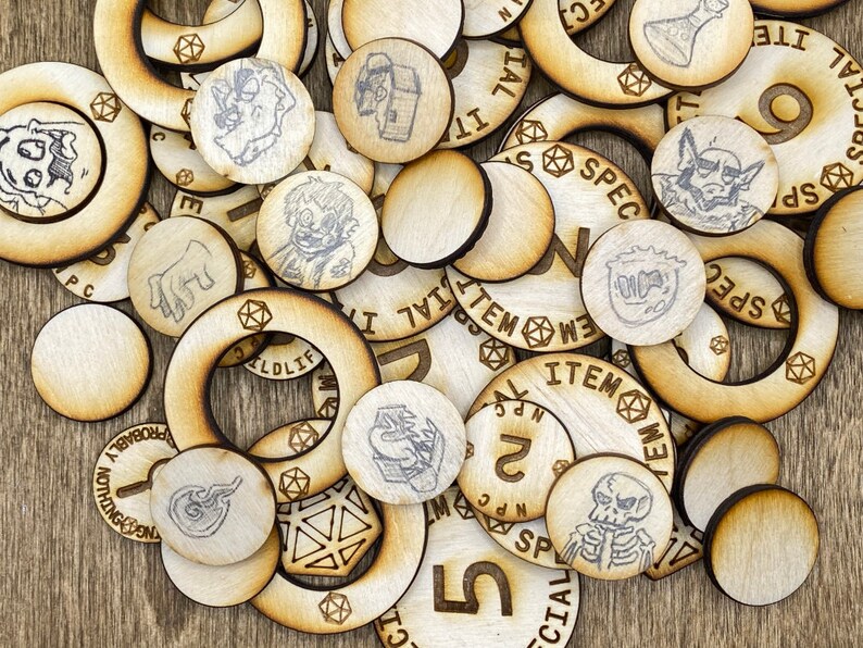 D&D Homebrew DIY Token Set / Dungeon Master Tokens / Custom - Etsy
