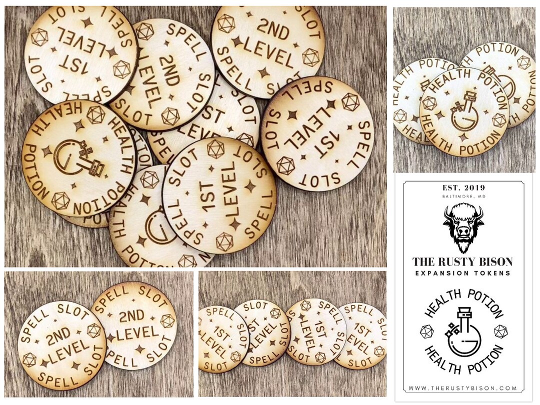 D&D Token Expansion Set / Dungeon Master Tokens / DND Health Potion and ...