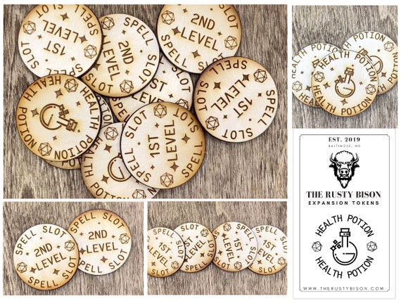 D&D Token Expansion Set / Dungeon Master Tokens / DND Health - Etsy
