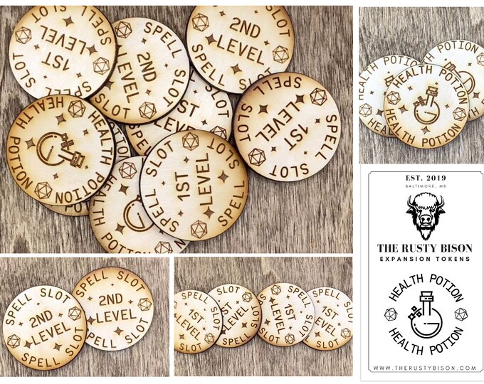 D&D Token Expansion Set / Dungeon Master Tokens / DND Health Potion and ...