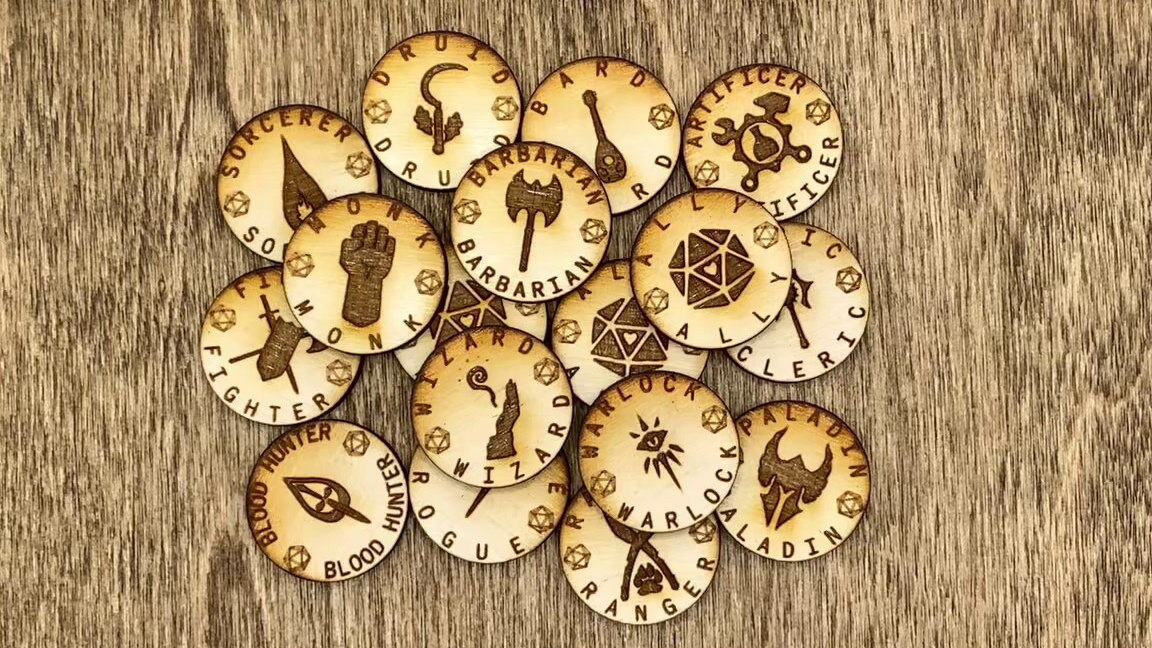 D&D Token Starter Set / Dungeon Master Token / DND Charakter | Etsy
