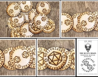 D&D Token Class Booster Set / Dungeon Master Tokens / DND Class Tokens ...