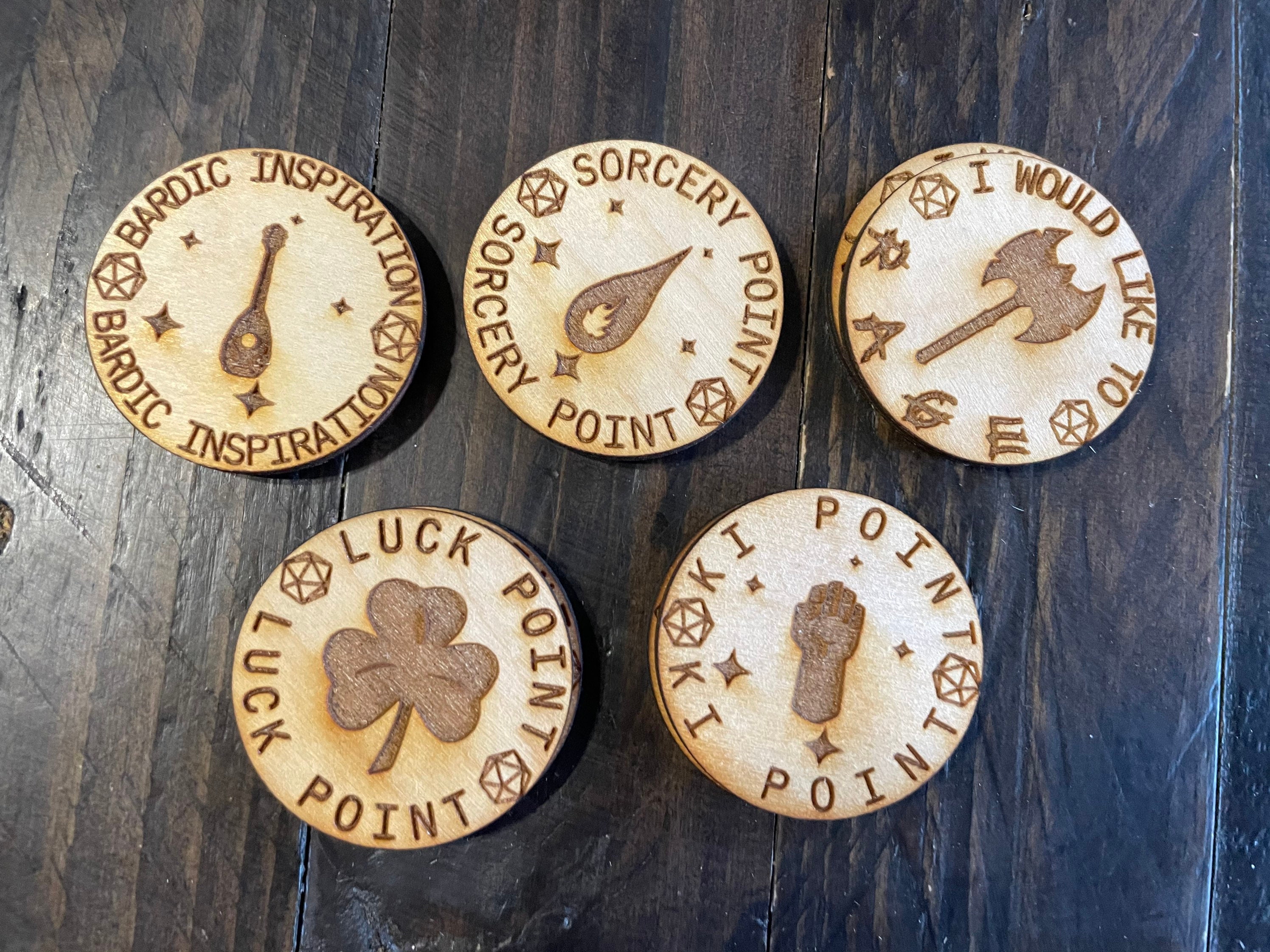 D&D Token Class Booster Set / Dungeon Master Tokens / DND | Etsy