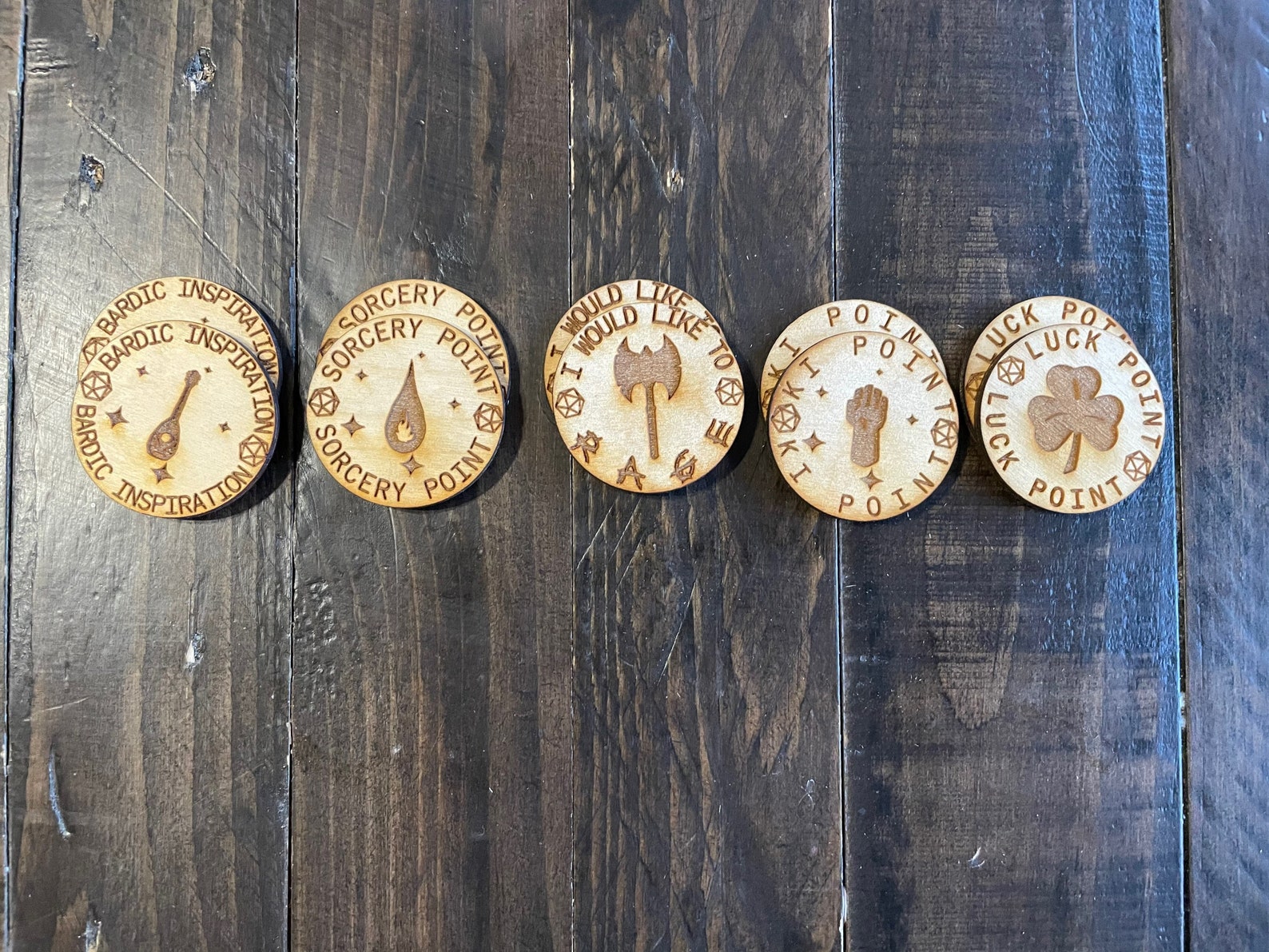 D&D Token Class Booster Set / Dungeon Master Tokens / DND | Etsy