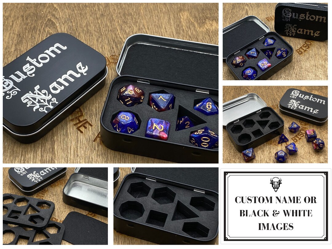 Engraved DND Dice Box W/ EVA Foam Inserts / Dungeons and - Etsy Australia
