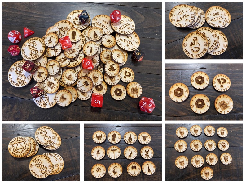 D&D Token Starter Set / Dungeon Master Tokens / DND Character | Etsy