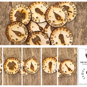 D&D Token Class Booster Set / Dungeon Master Tokens / DND Class Tokens ...