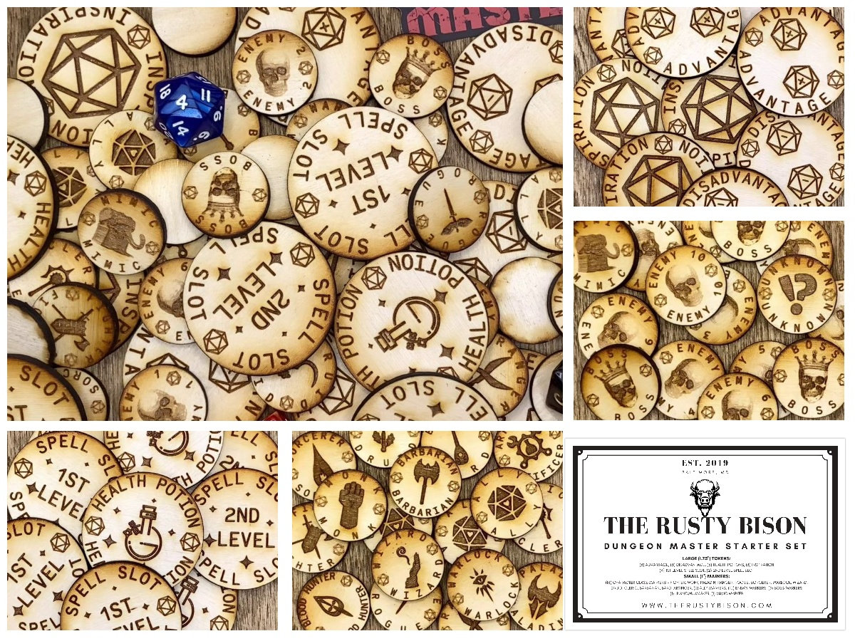 D&D Token Starter Set / Dungeon Master Tokens / DND Character - Etsy.de