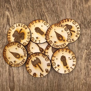 D&D Token Class Booster Set / Dungeon Master Tokens / DND Class Tokens ...