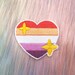 PRIDE Transgender Sparkling Heart Emoji Enamel Pin - Etsy
