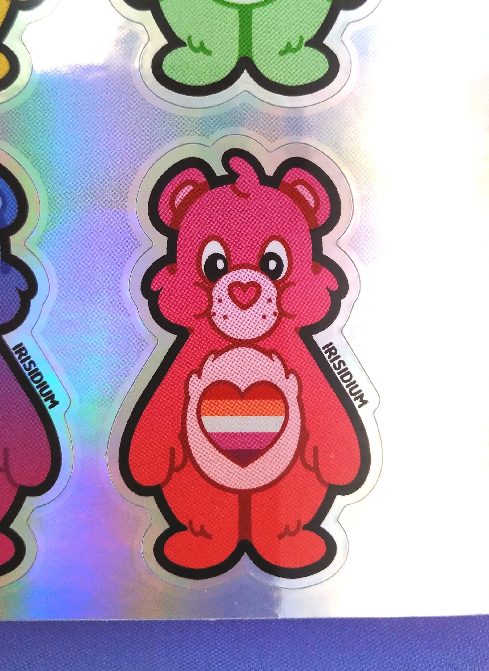 PRIDE BEARS Care Bear Sticker Sheet Holographic LGBT Queer | Etsy