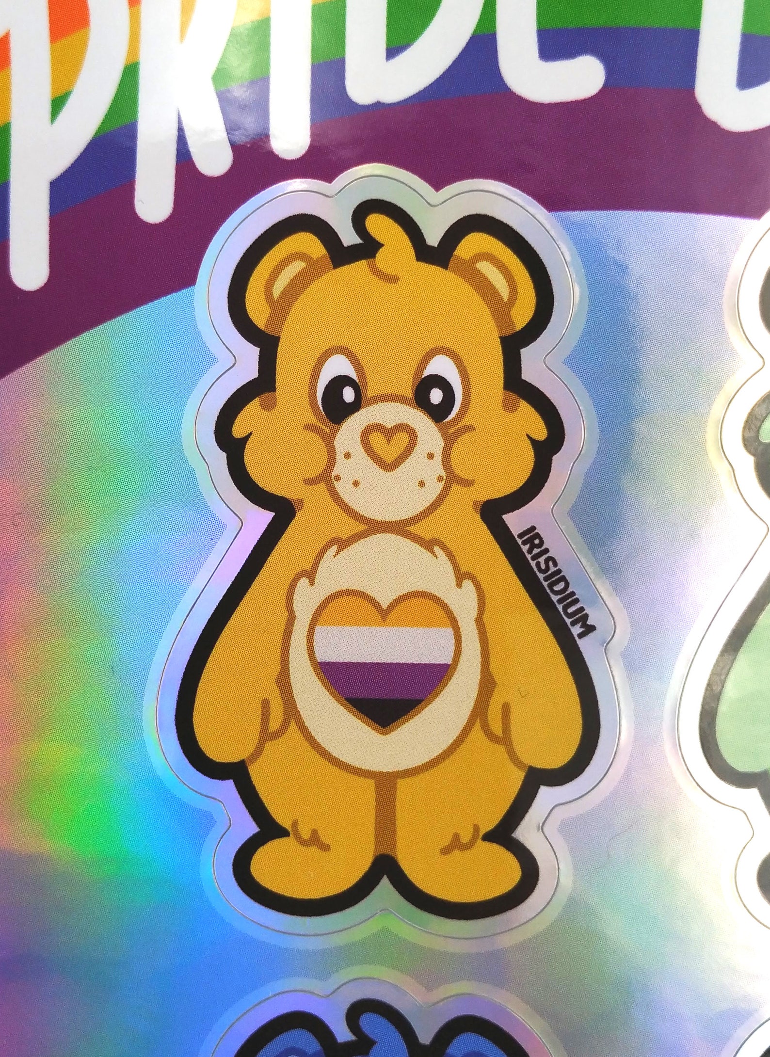 PRIDE BEARS Care Bear Sticker Sheet Holographic LGBT+ Queer - Etsy