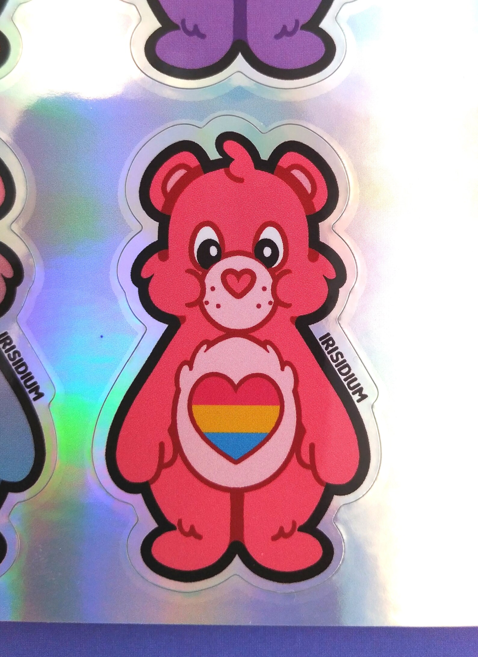 PRIDE BEARS Care Bear Sticker Sheet Holographic LGBT Queer | Etsy