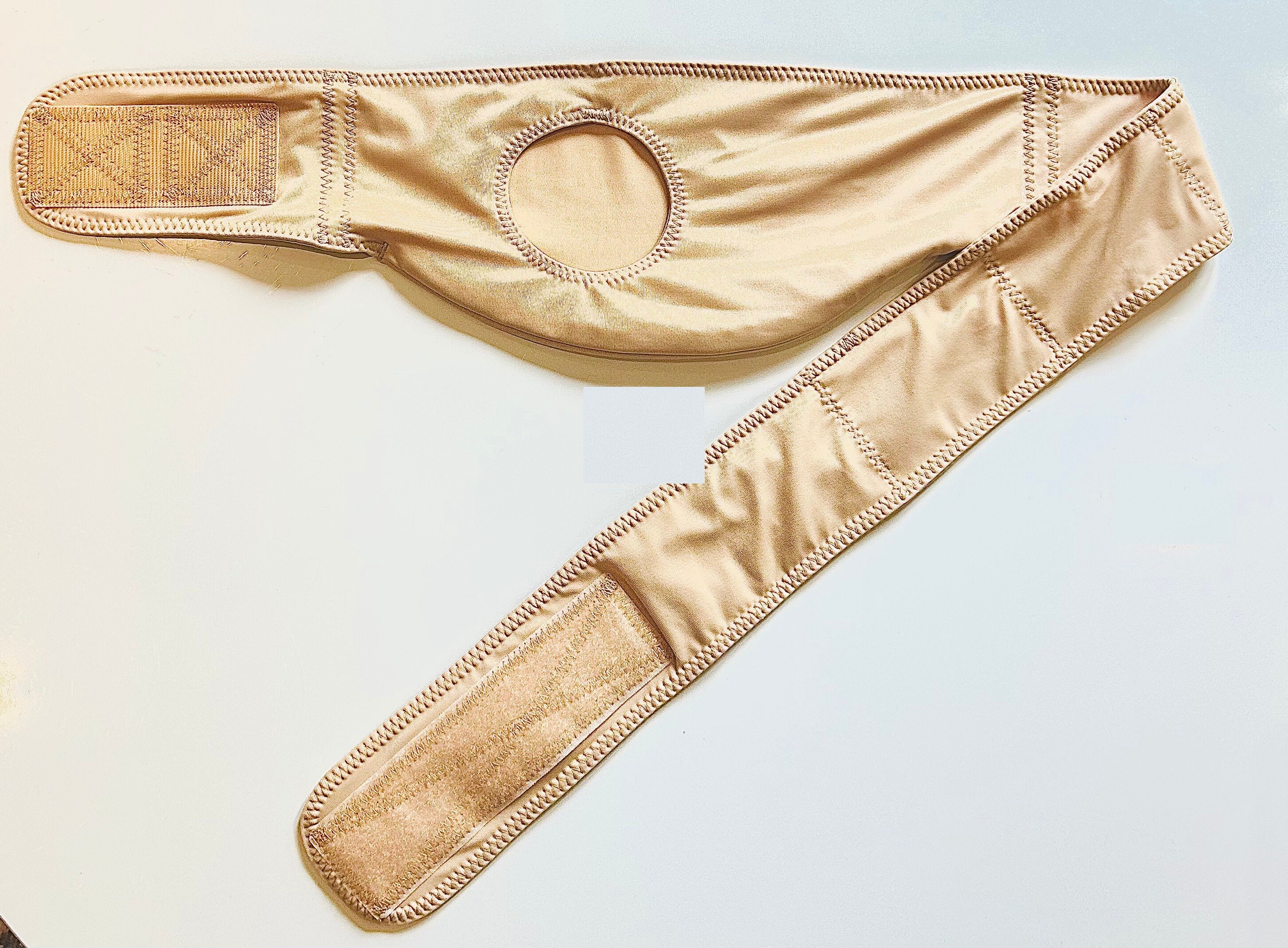 Beige Horizontal Stoma Belt Ostomy Support Belt Hernia Support ...