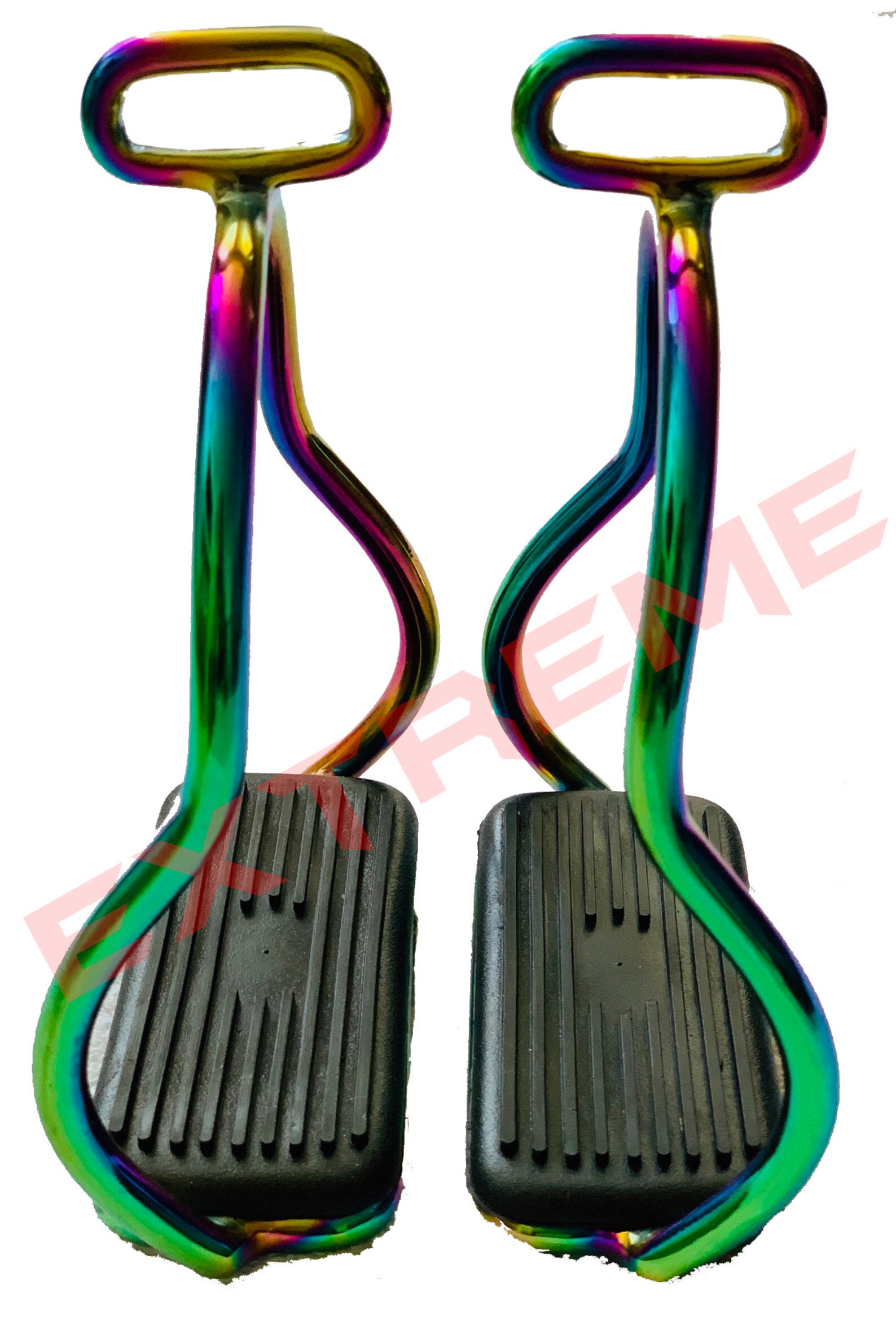 Rainbow DOUBLE BEND STIRRUPS Light Weight 650g Aluminium | Etsy