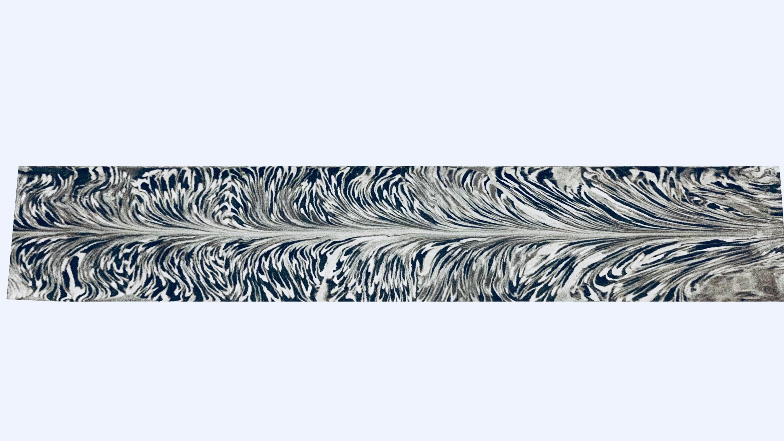 Premium Feather Damascus Steel Billet Blank Blade Bar 30x5cm Bush ...